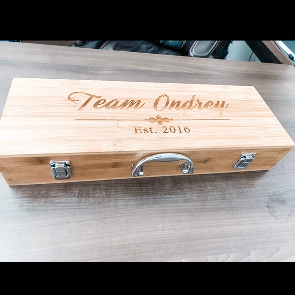 Personalized BBQ Set, BBQ Set, Personalized Grilling, Custom BBQ Set ...