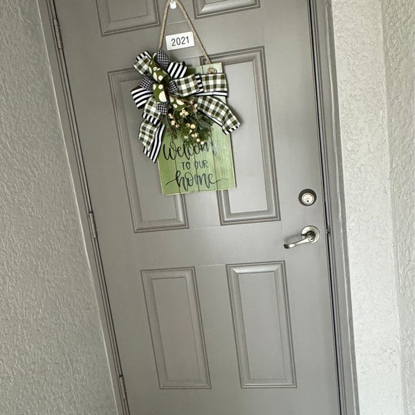 Happy Fall, Large Wooden Door Sign, Door Hanger, Farmhouse, Door Decor ...