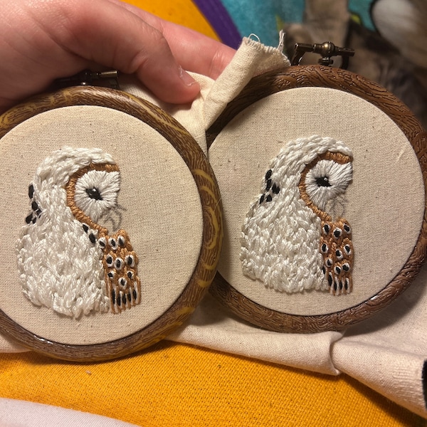 PDF Pattern - 4" Limited Edition - Woodland Barn Owl - Embroidery Pattern With Youtube Tutorials ...
