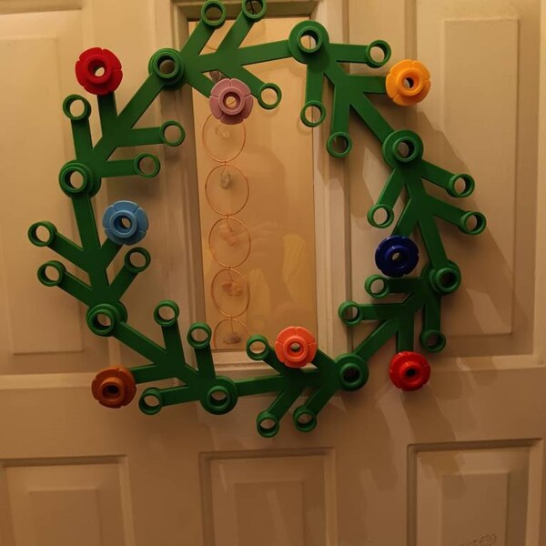 Flowers for 3D Printed Lego-inspired Base Wreath Decoration - 15 Colors ...