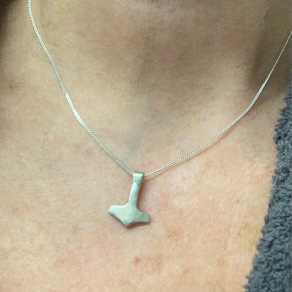 Tiny Repton Style Mjolnir in Sterling Silver - Etsy