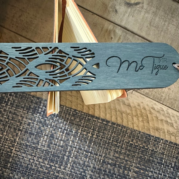 Custom Wood Bookmarks With Tassel, Personalized Wooden Bookmark, Unique ...