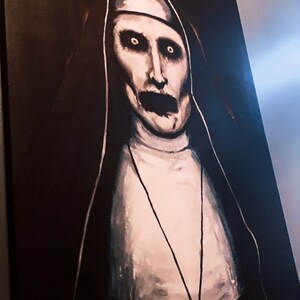 Valak lights Out Version Painting Replica Print - Etsy