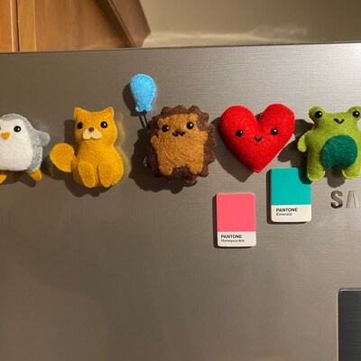 Felt Frog With Balloon Magnets in a Matchbox Gift Cute - Etsy