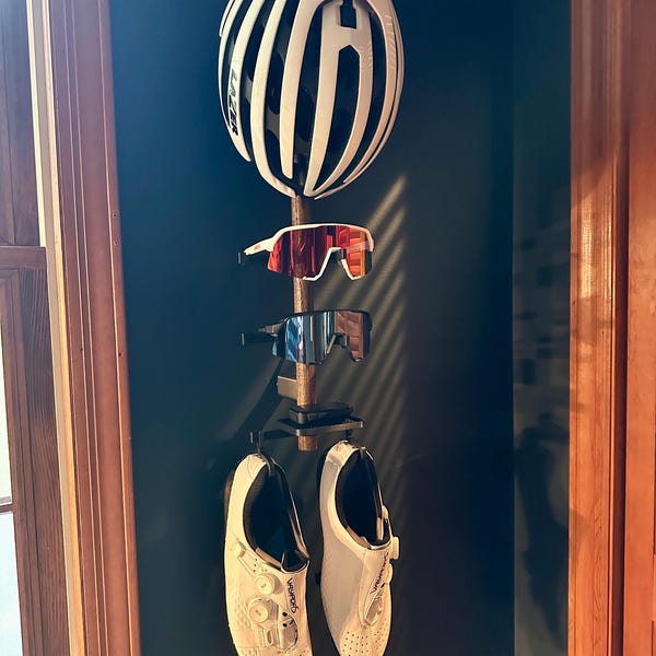 Wall-mounted Cycling Gear Organizer - Etsy