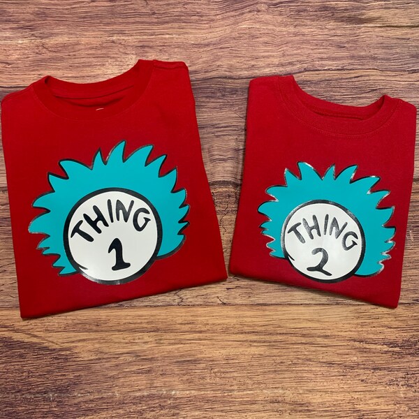 Thing 1, Thing 2, Thing 3, Thing SVG, Thing Clipart, Thing Cut File ...