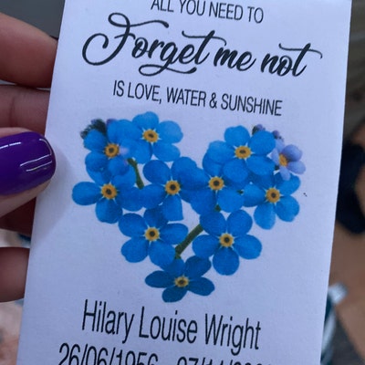 30 Personalised in Loving Memory Funeral Memorial Remembrance - Etsy UK