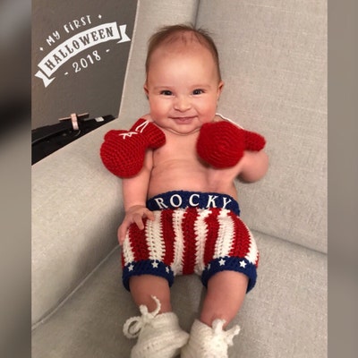 Baby Rocky Boxing Set Crochet Baby Boxing Set boxing Shorts Boxing ...