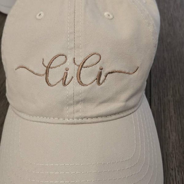 Coordinate Custom Hat, Embroidered Hat, Initial Cap, Personalized ...