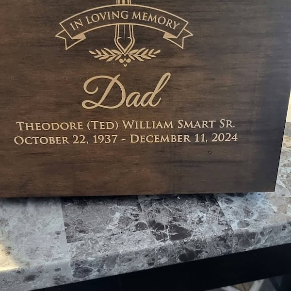 Memorial Gift Box, Memorial Gifts, Memory Box, Memorial Keepsake ...