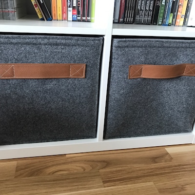 Light Grey Felt Box Fit Into Ikea Expedit and Kallax, Felt Storage ...