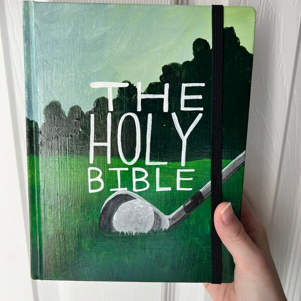 Preppy Girl Style Custom Painted Bible, Personalized Bible, Hand ...