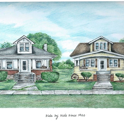 Custom House Portrait/ House Drawing/ Pen and Ink House - Etsy