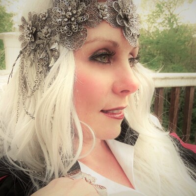 Mermaid Siren Belly Dance Tribal Fusion Elven Tiara Headpiece Crown ...