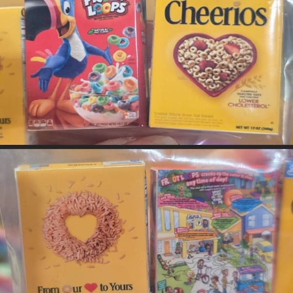 Miniature Cereal Box ACCESSORY ONLY for Action Figures/dollhouse 1/12 ...