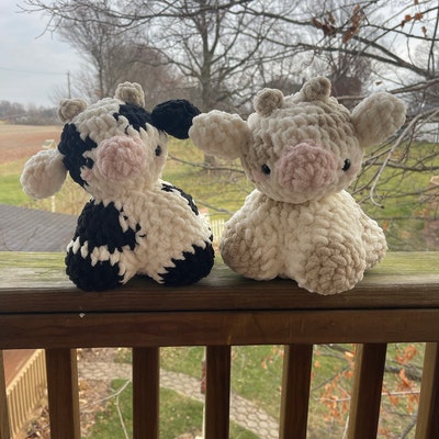 Crochet Cuddle Cow Plushie PATTERN - Etsy