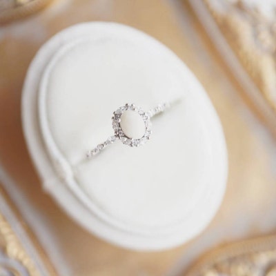 Keepsake Solid 14K 18K Gold Round Prong Heart Pendant Settings - Etsy