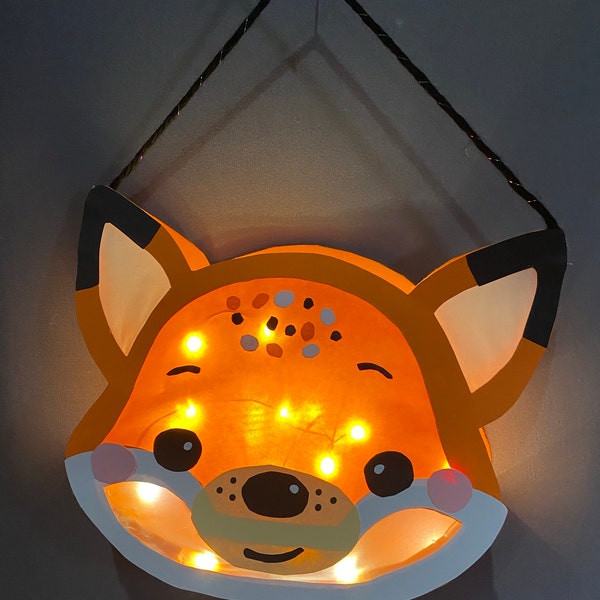 Fuchs Laterne Bastelvorlage PDF/SVG/DXF_Basteln mit u. ohne Plotter ...