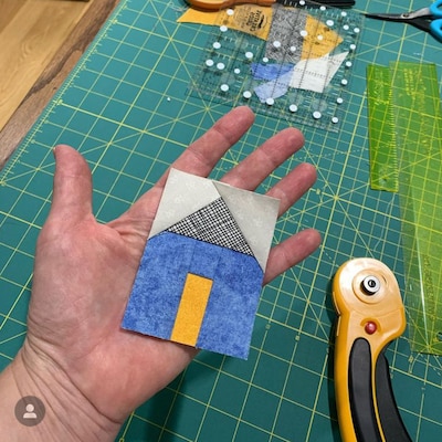 MINI HOUSE BLOCK Foundation Paper Piecing Template Pattern - Etsy