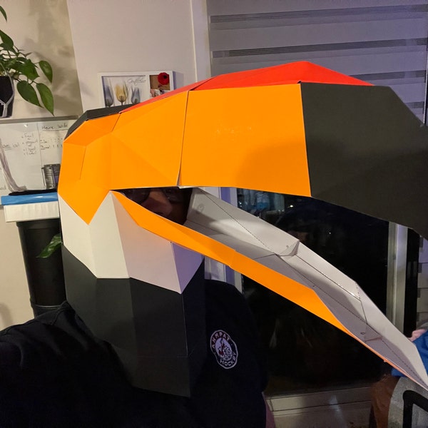 Toucan Papercraft Mask Template PDF Pattern - Etsy UK
