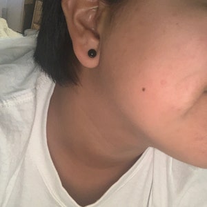 Black Non-flare Acrylic Ear Plugs Stretchers Gauges Pair/kit, Sizes ...