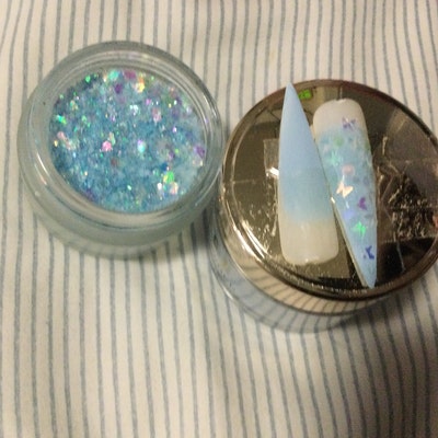 Blue Pixie Dust Iridescent Shift Assorted Shape Glitter, Pick Your ...