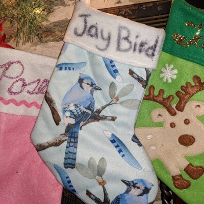 Blue Jay Fabric Blue Jays on Aqua by Shellypenko Watercolor Bird ...