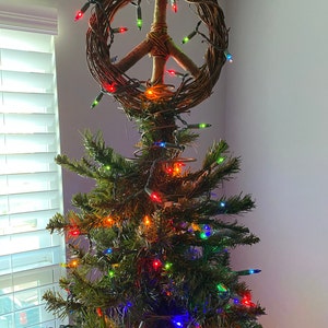 Peace Sign Tree Topper - Etsy