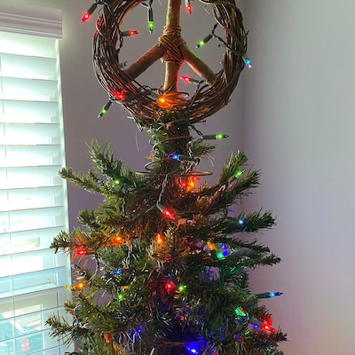 Peace Sign Tree Topper - Etsy