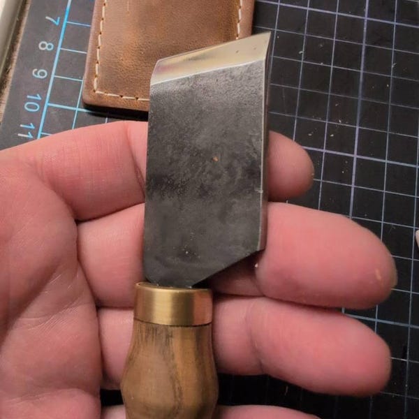 Large Timber Chisel With Leather Case. Framing Straight Chisel ...