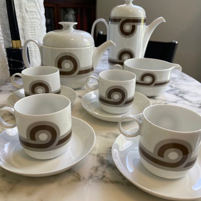 Vintage Thomas Germany Scandic Shadow Teapot Tea Pot Ceramic ...