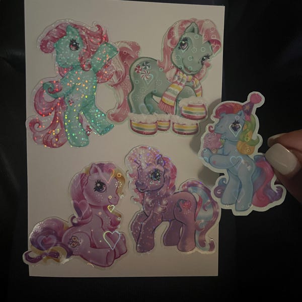 G3 Holographic My Little Pony Inspired Stickers! *YOU CHOOSE #3* - Etsy