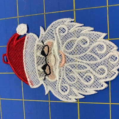 FSL Santa Ornament 2 Sizes. Christmas Embroidery Designs. Instant ...