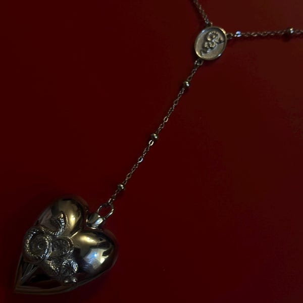 LDR Necklace, Lana Del Rey Heart Necklace, Retro Inspired Pendant Gift ...