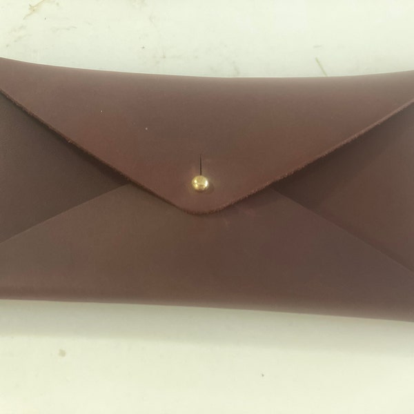 Northwind Personalized Leather Document Envelope, Custom Full Grain ...