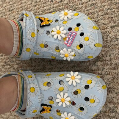 Flower Shoe Charms Flowers Crocs Charm Set - Etsy