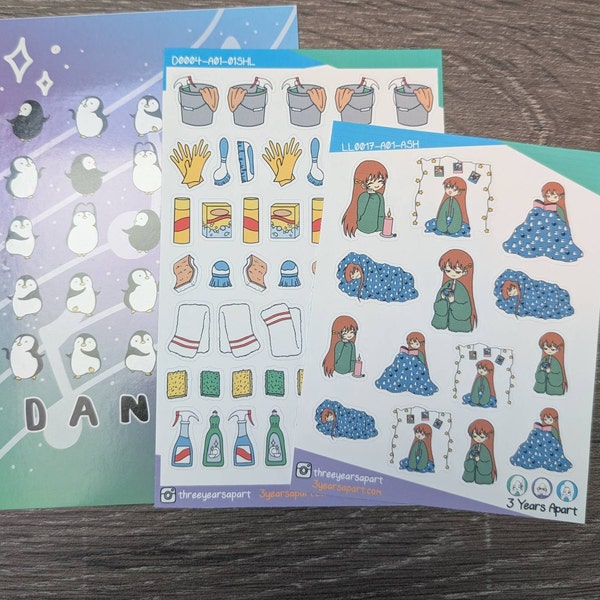 Cute Penguin Dance Stickers | Daily Kawaii Decorative Party Animal ...