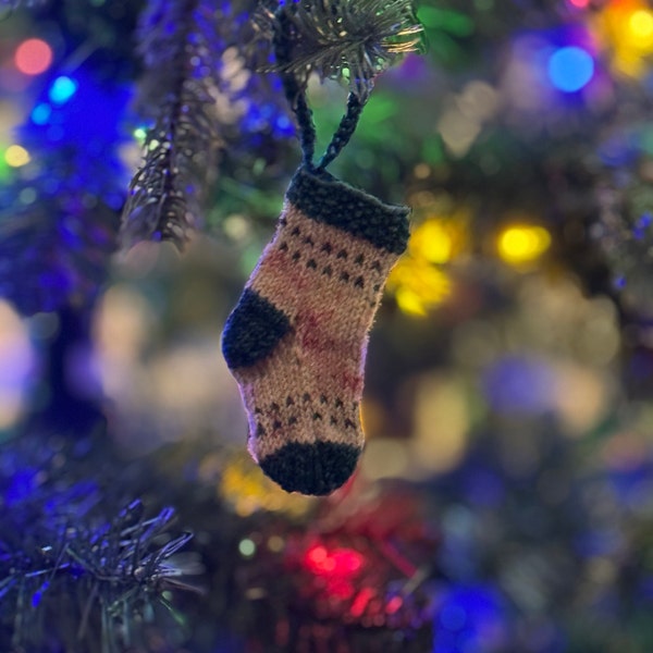 Christmas Mini Stocking Knitting Pattern, PDF + Photos + Videos - Etsy