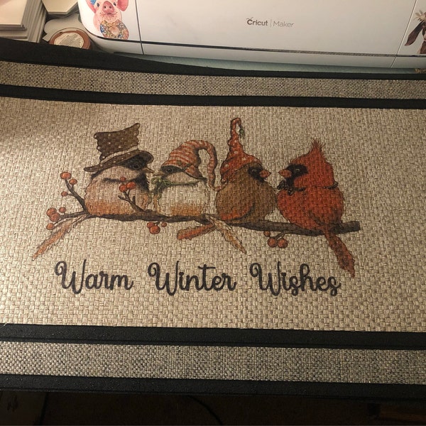 Chickadees Cardinals Candy Cane Hand Painted PNG Sublimation - Etsy