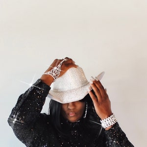 Pink Rhinestone Cowgirl Hat. Western Wedding. Country Concert. - Etsy