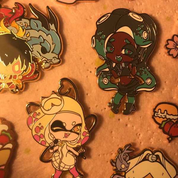 Off the Hook Enamel Pins : Marina and Pearl - Etsy