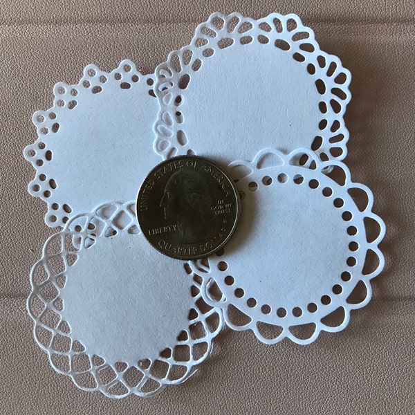Rosette Cutting Dies - Round Label Metal Dies - Miniature Doily Craft ...