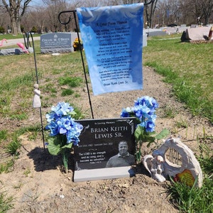 Personalized Memorial Photo Garden Stake Photo Memorial Plant - Etsy