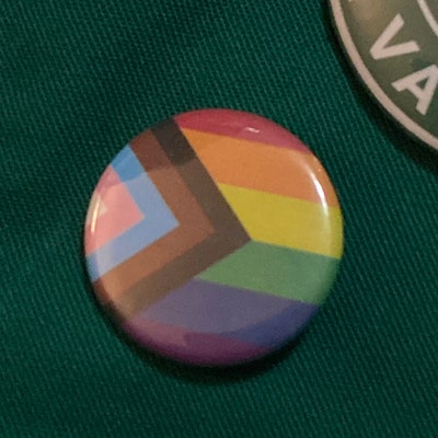 All Inclusive Rainbow Trans POC Flag Button, LGBTQ Pride 1.25 in and 2. ...