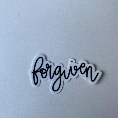 Forgiven Sticker Scripture Quotes Decal Bible Verse Inspired - Etsy