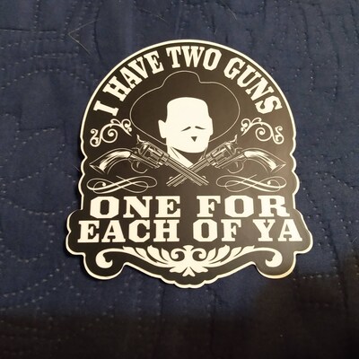 Doc Holiday Sticker Black and White - Etsy