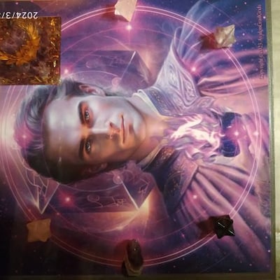 Flower of Life & Atlantis Ankh Crystal Grid/manifesting Crystal Grid ...