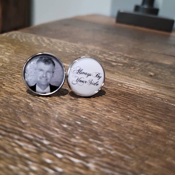 Custom Photo Cuff Links, Memorial Cuff Links, Wedding Cufflinks ...
