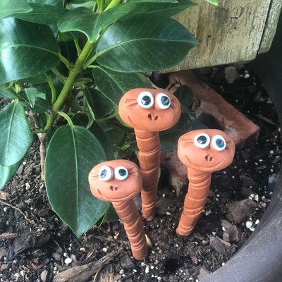 Fairy Garden Worms,water Sensor Worms for Your Garden or Planters,8 ...