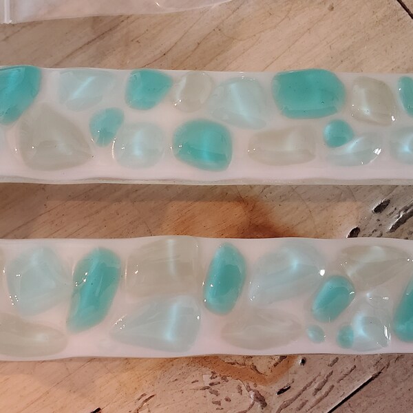 Sea Foam Wave Pulls, Glass Pulls, Beach Pulls, Kitchen Handles, Wave ...